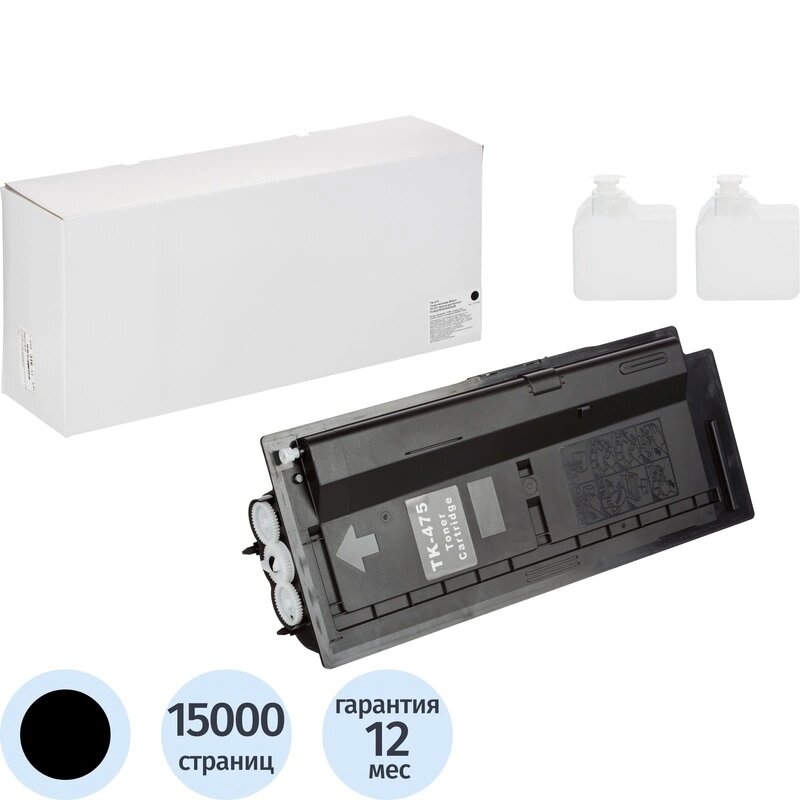 Тонер-картридж Retech TK-475 чер. для Kyocera FS-6025/6030/6525/6530