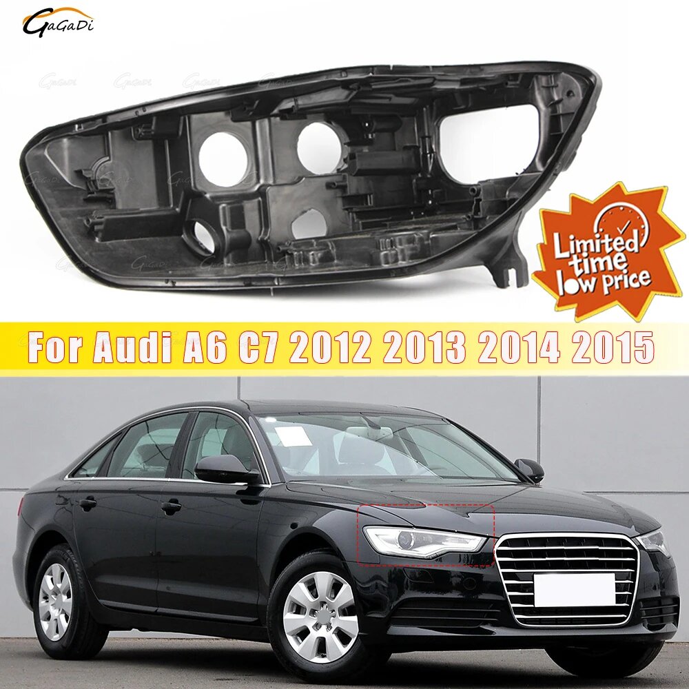Для Audi A6 C7 2012 2013 2014 2015 ксеноновые фары автомобиля задняя база передняя автоматическая фара корпус A Pair
