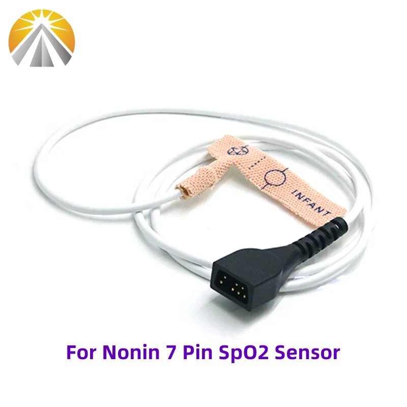 Одноразовый 7-контактный датчик SpO2, датчик пульсоксиметра SAO2, мониторинг сердечного ритма пациента для Nonin 8500 8700, взрослых и детей, новорожденных