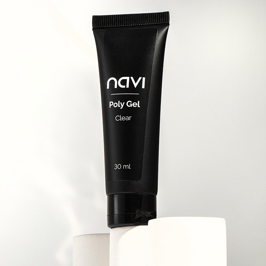 NAVI, Полигель для наращивания и моделирования ногтей Clear, 30 мл
