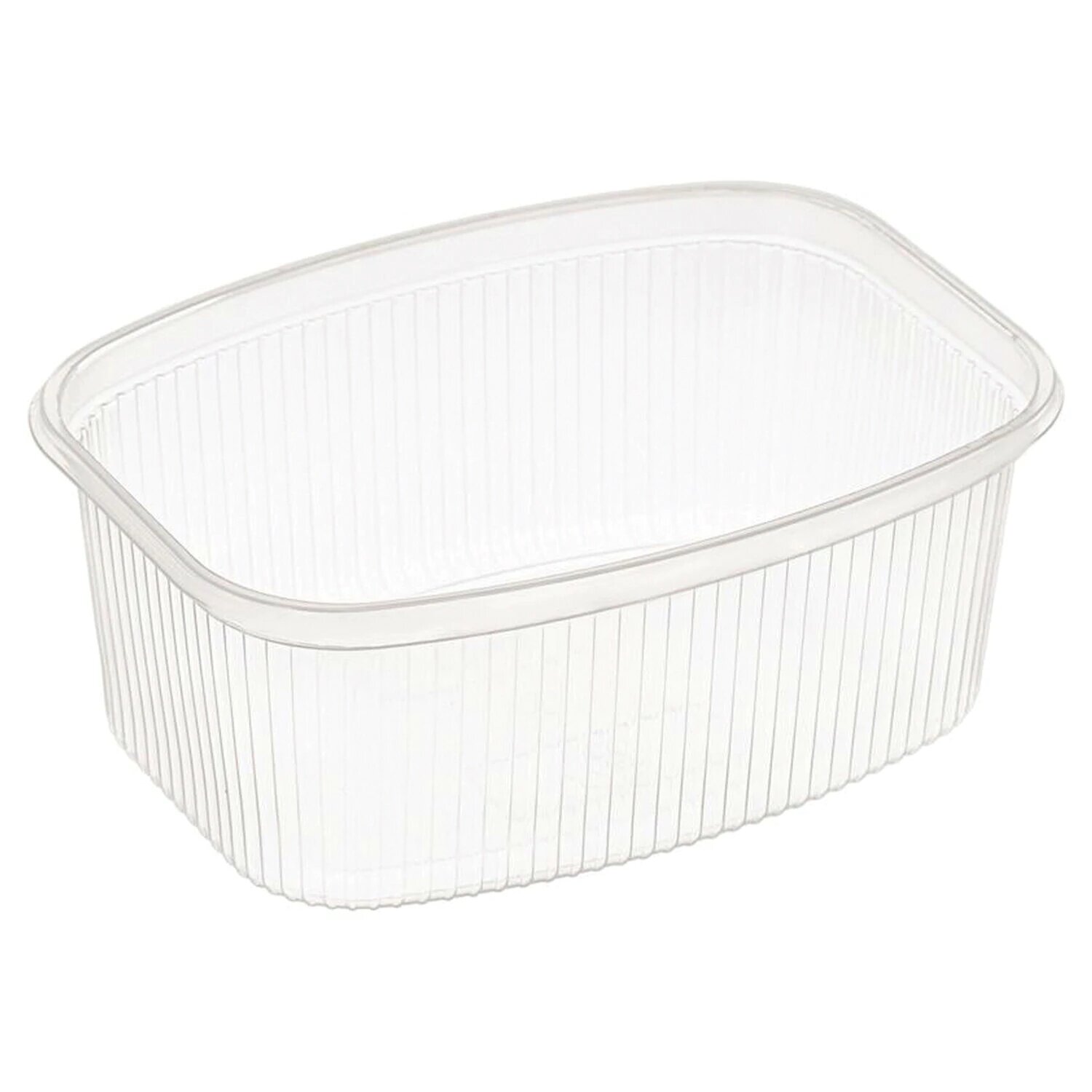 Одноразовый контейнер 500 мл, комплект 100 шт, Без крышки, 138102 мм, прозрачные, ПП, юпласт