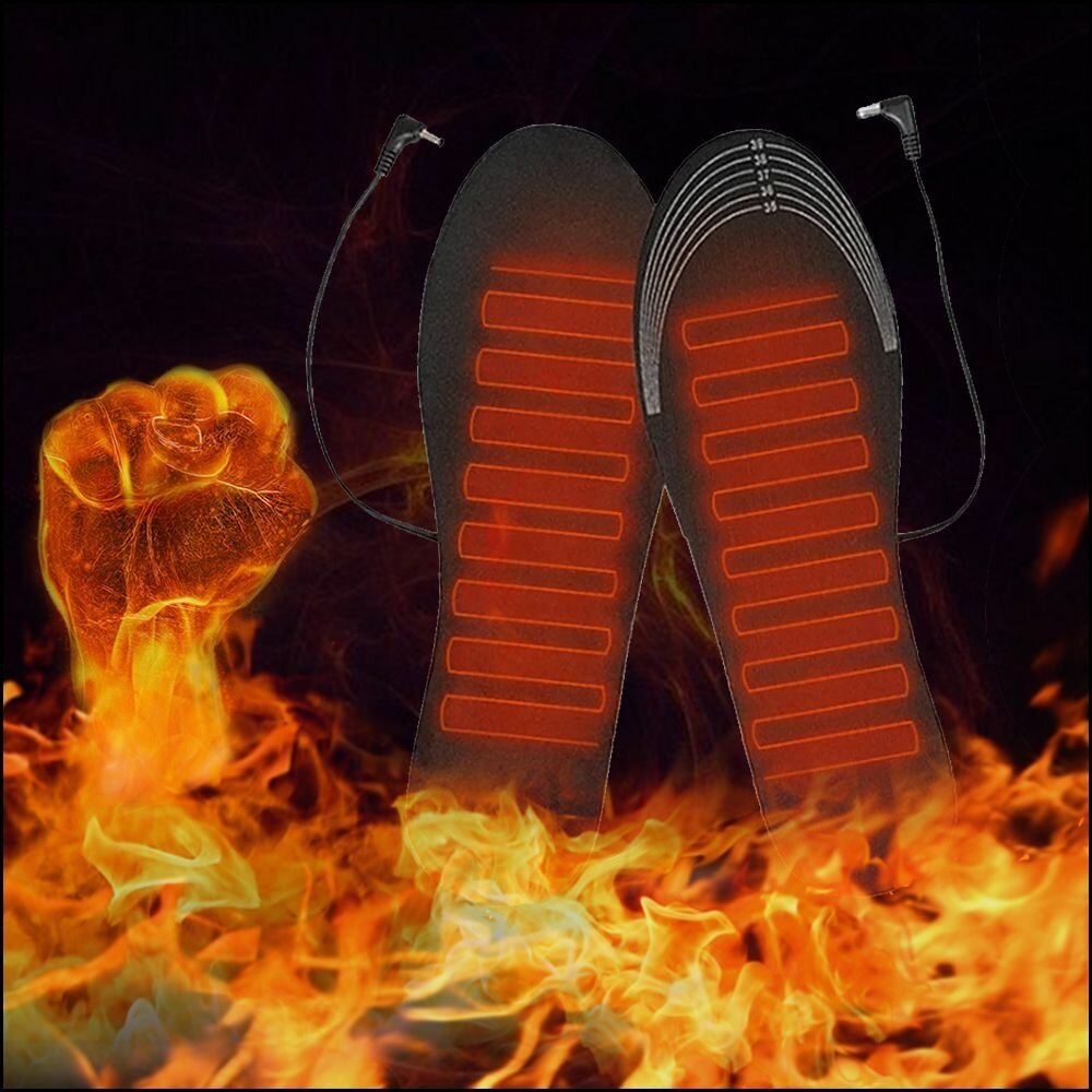 Стельки с подогревом USB, Стельки зимние греющие