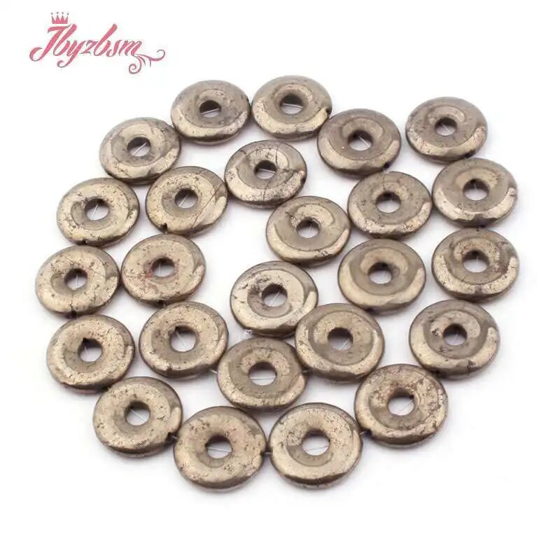 Бусины из натурального пирита jbyzbsm 12/16/18/20 мм