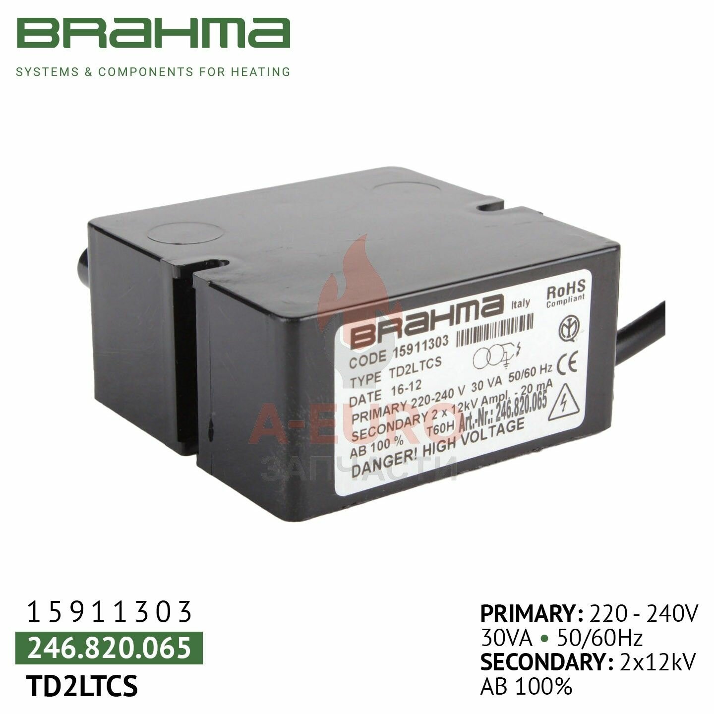 Трансформатор Brahma TD2LTCS, 15911303