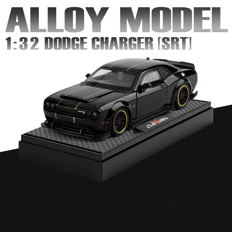 Модель металлической машинки Maisto Dodge Challenger SRT Hellcat , 1:32, Черный