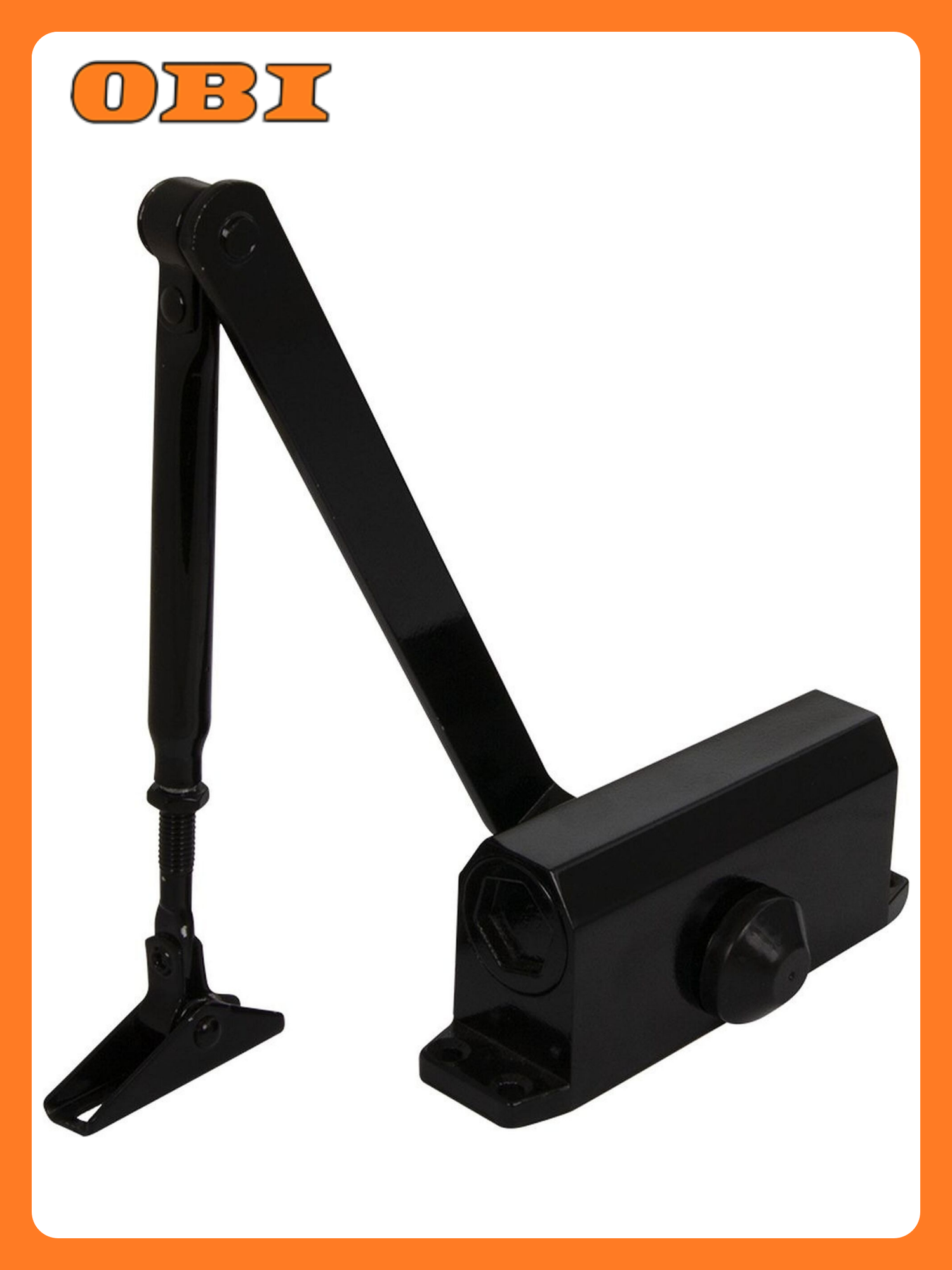 Доводчик Punto SD-2020, алюминий, черный, для дверей 25-45 кг