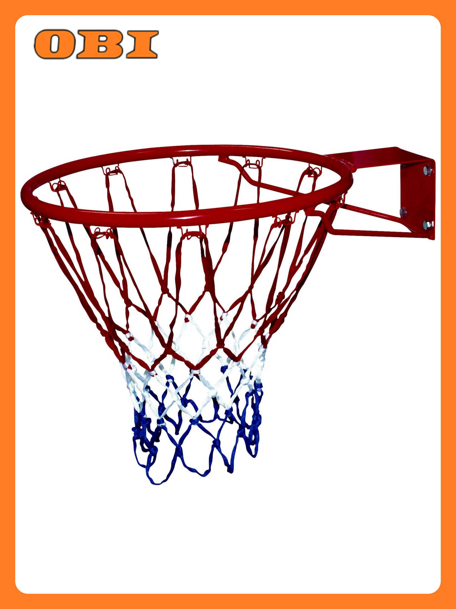 Кольцо баскетбольное BASKETBALL, полиэстер, пластик, 47x19 см