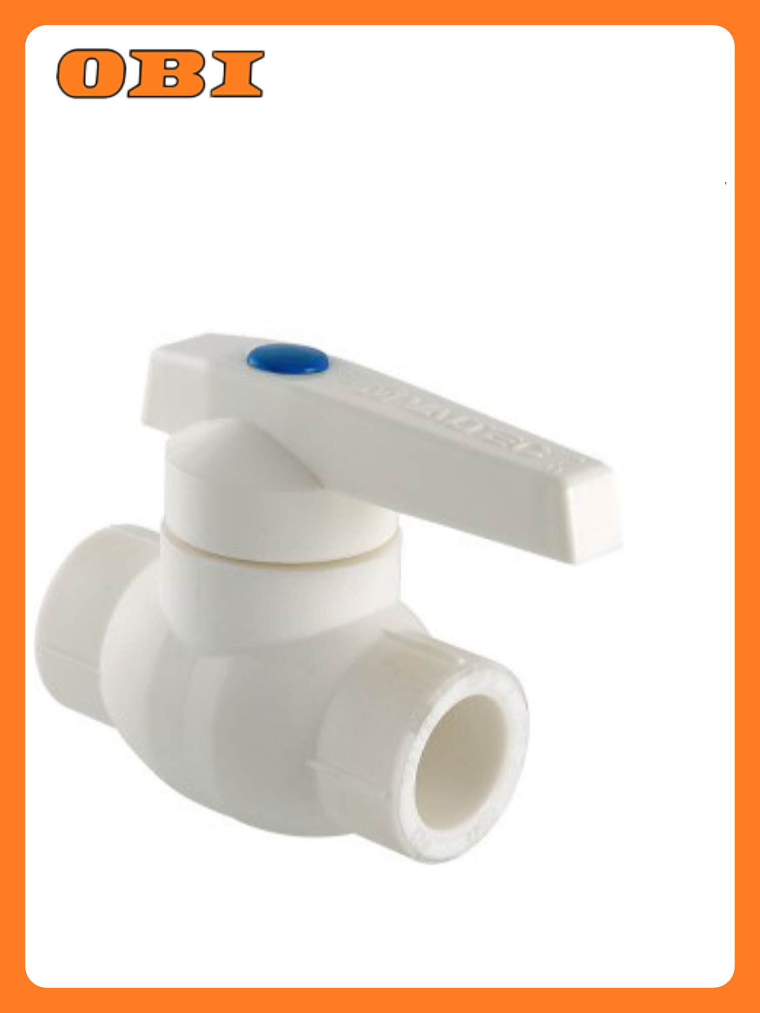 Кран шаровой полипропиленовый с латунной обоймой VALTEC VTp.744 20 мм