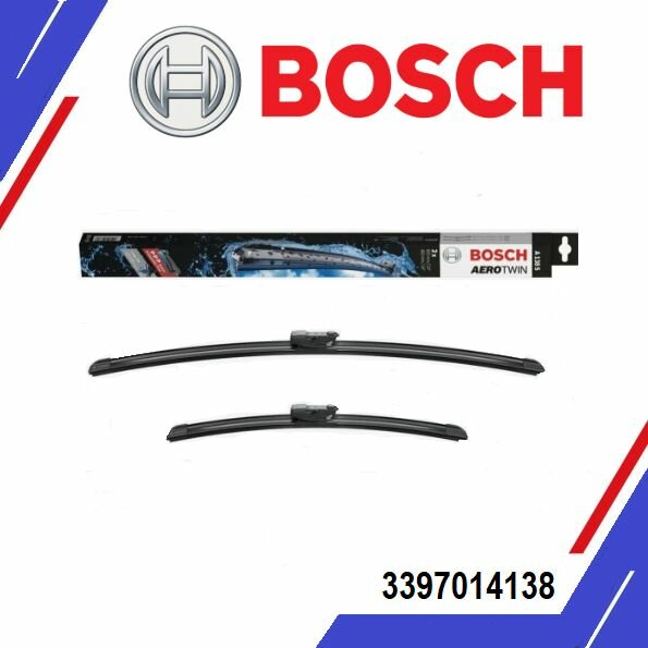 3397014138 BOSCH Щетки стеклоочистителя (к-кт) 600 ММ/400 ММ //A138S для AUDI A1 (2010>)/POLO (HB) (2009>)