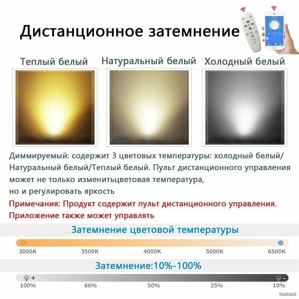 Люстра, LED, 54 Вт — фото 1