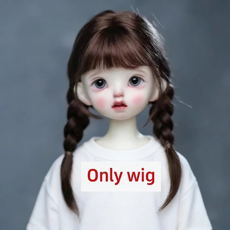 1/6BJD Парик Челка Конский Хвост Вьющийся Мягкий Мохеровый Парик Косы Подходит для 30 см DD SD Кукла Парик Игрушечные Аксессуары Волосы 6-7 дюймов