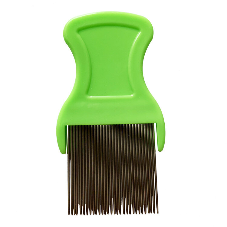 Завод прямой ПЭТ кошка собака плотный зуб гребень иглы для удаления вшей гребень ПЭТ гребень от блох решетка для