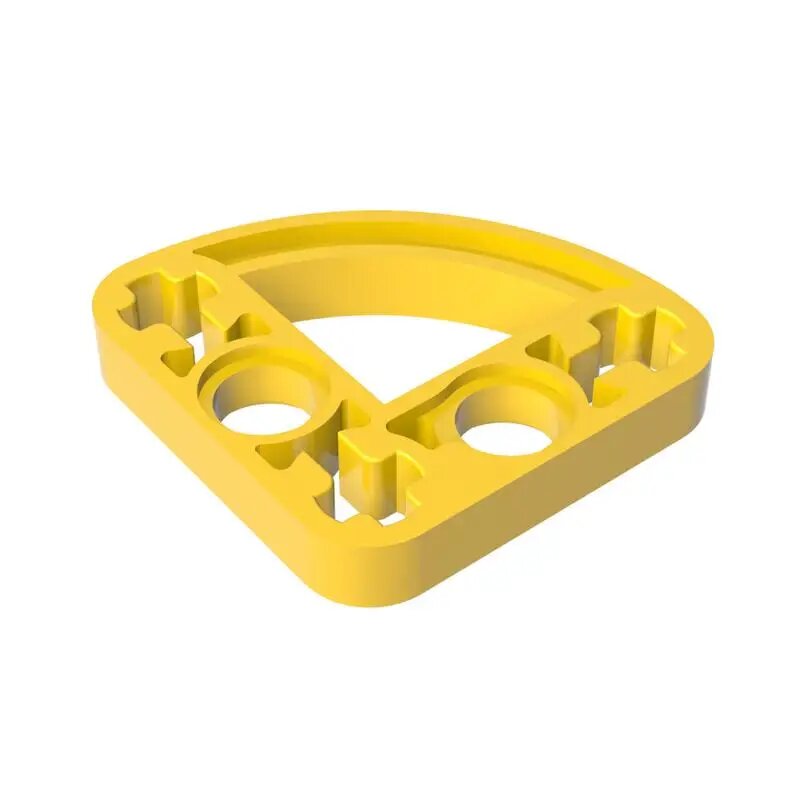 Gobricks строительные блоки желтые 3x3 L-образные, Цвет: 030