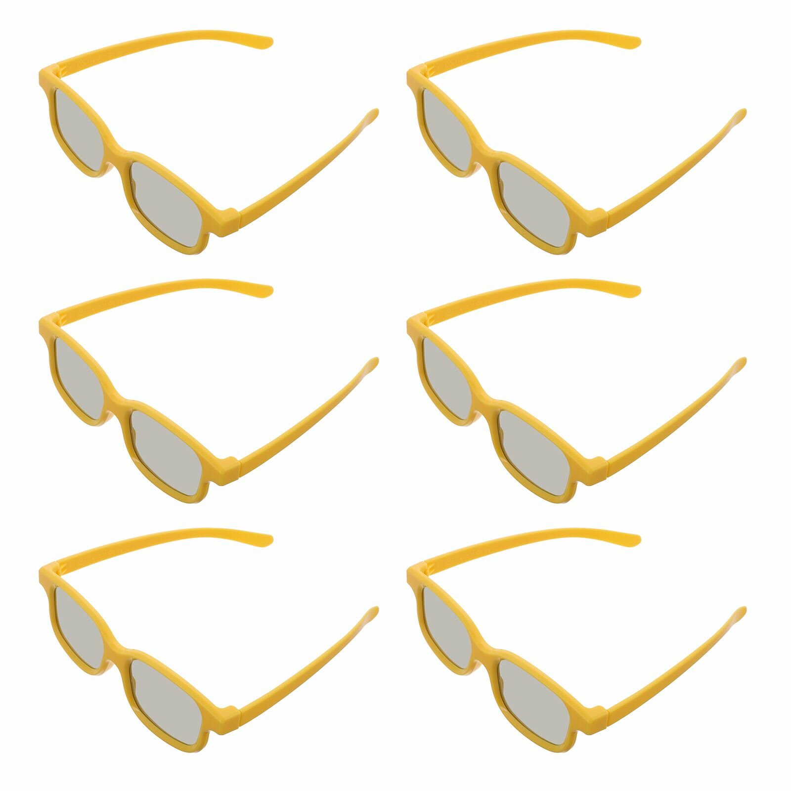 6 Штук 3D Кино Очков, Из Пластика, Для Дома И Кинотеатра