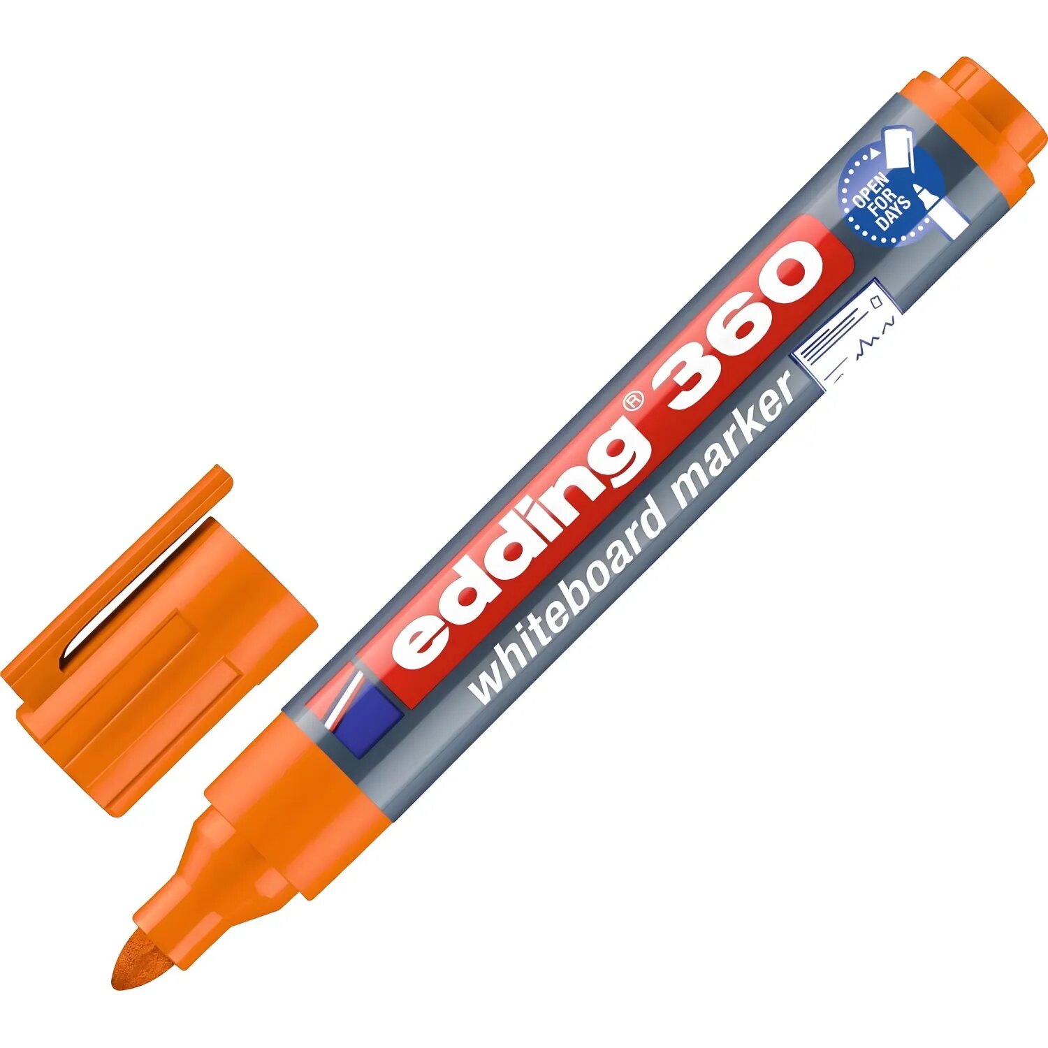 Маркер для белых досок EDDING 360/6 оранжевый 1.5-3 мм