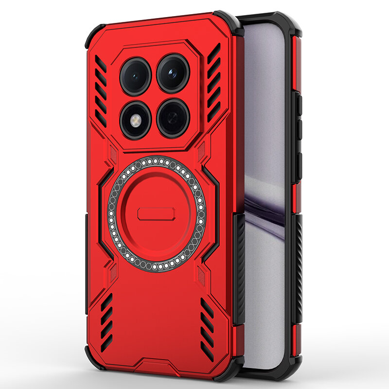 Чехол для Xiaomi Redmi Note 15 Pro 5G/Редми Нот 15 Про 5Г, матовая поверхность, чехол-кардиомонитор, поликарбонат (PC), защита камеры, ударопрочный, усиленные углы, soft touch, Xiaomi,