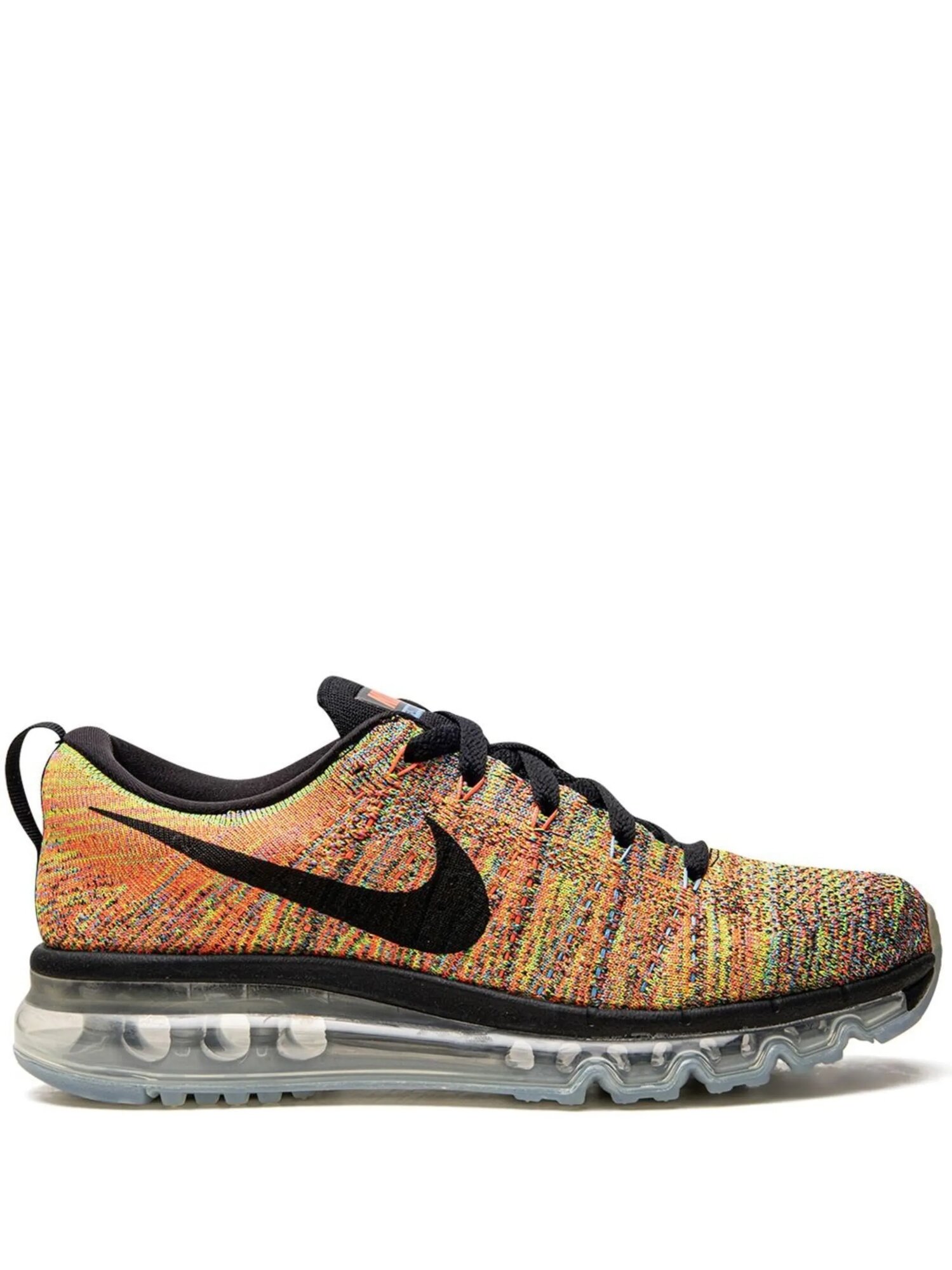 Кроссовки NIKE Flyknit Max, размер 7.5 US, чёрный