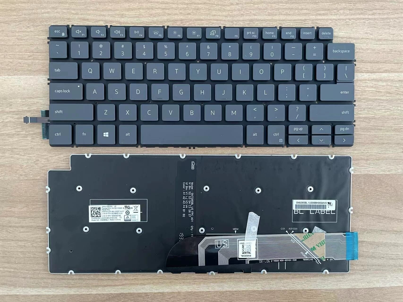 Подходит для клавиатуры Dell Inspiron 7490 7491 5390 5391 5493 5498 7391 ничего_Совершенно новая серая