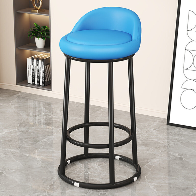 Высокий барный стул, легкий роскошный барный стол с подлокотником, барный стул из железа, домашний островной стол, стул для кассира