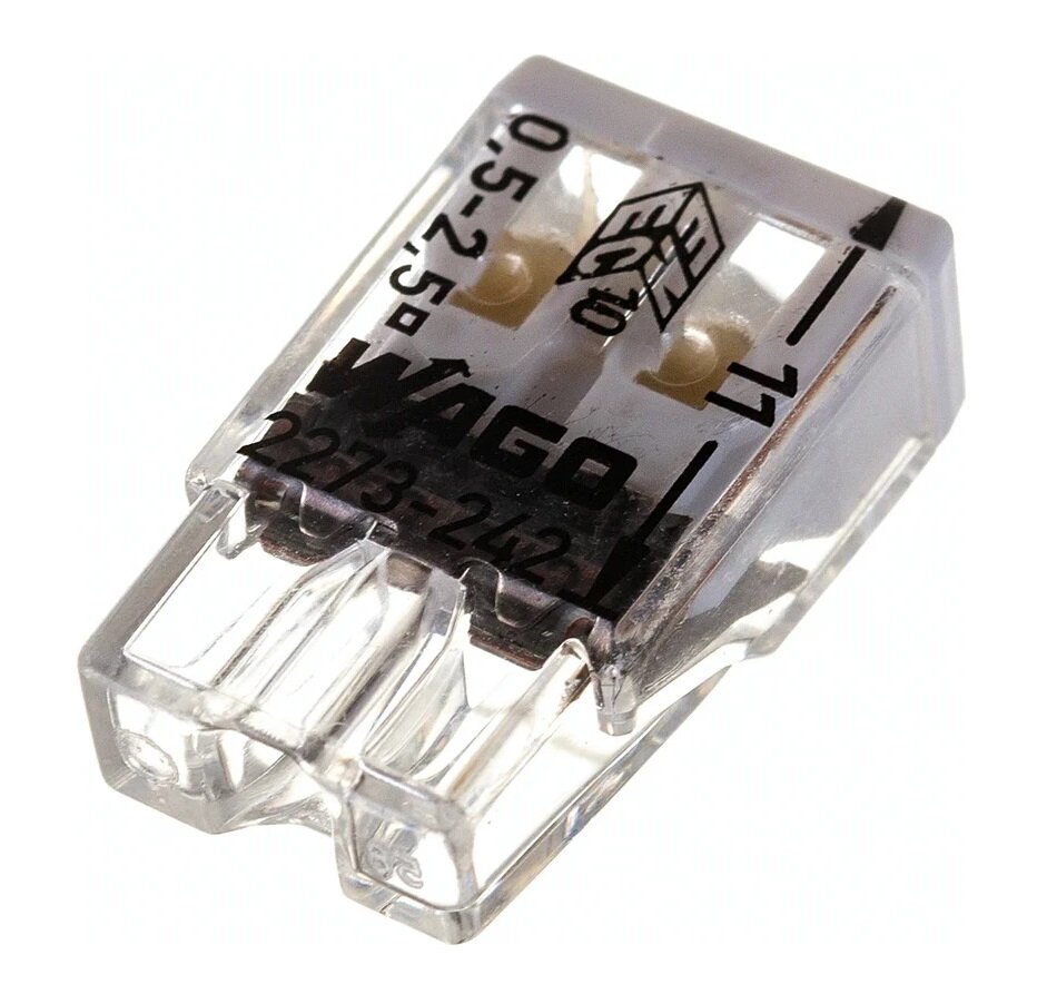 Электро соединитель проводов WAGO с пастой на 2 2273-242