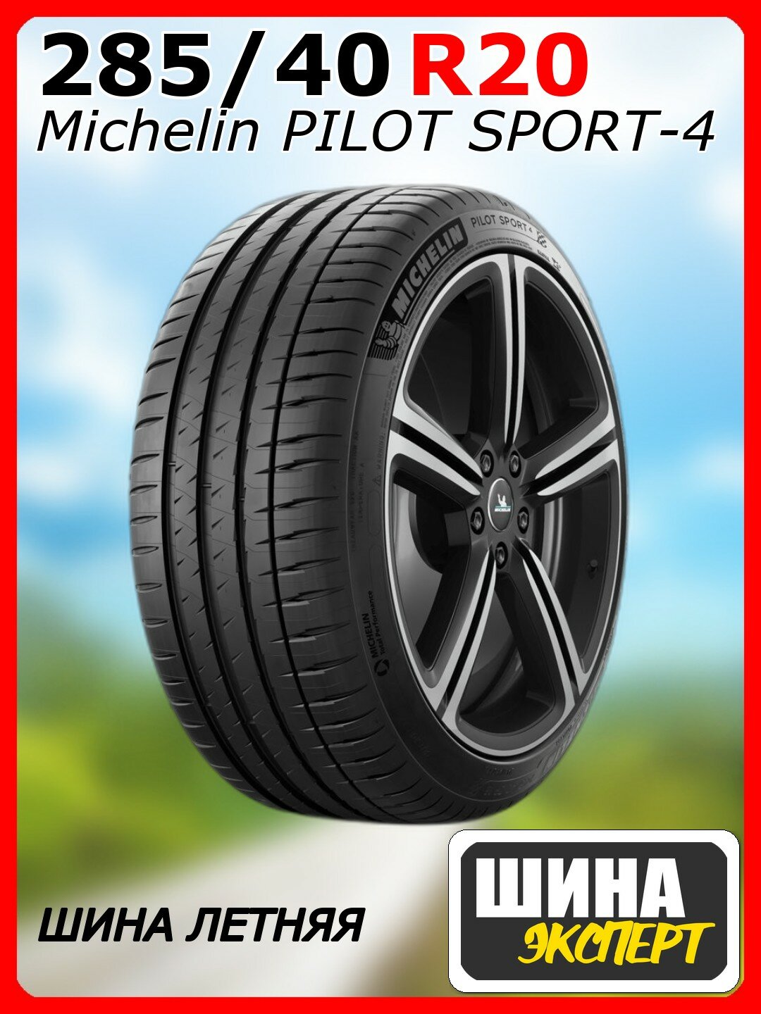 Шина летняя Michelin 285/40/20 Y 108 Pilot Sport 4 XL (NF0) для легковых автомобилей 269142