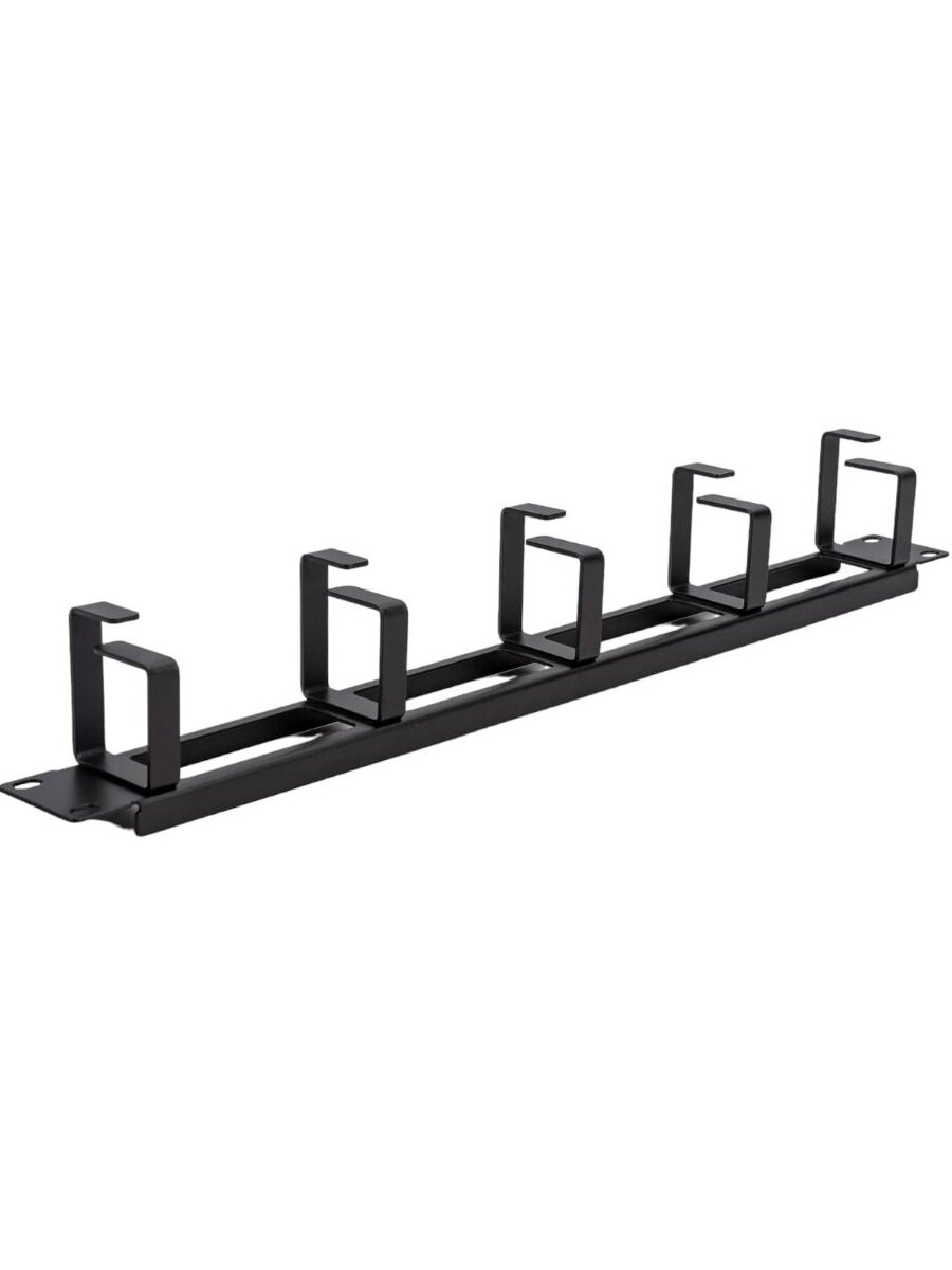 Кабельный организатор NIKOMAX NMC-OK400H-1U-BK-2, 19", 1U, чёрный.