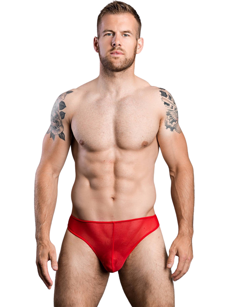 Мужские трусы тонги Doreanse красные 1320 хлопок/модал/эластан L (48)