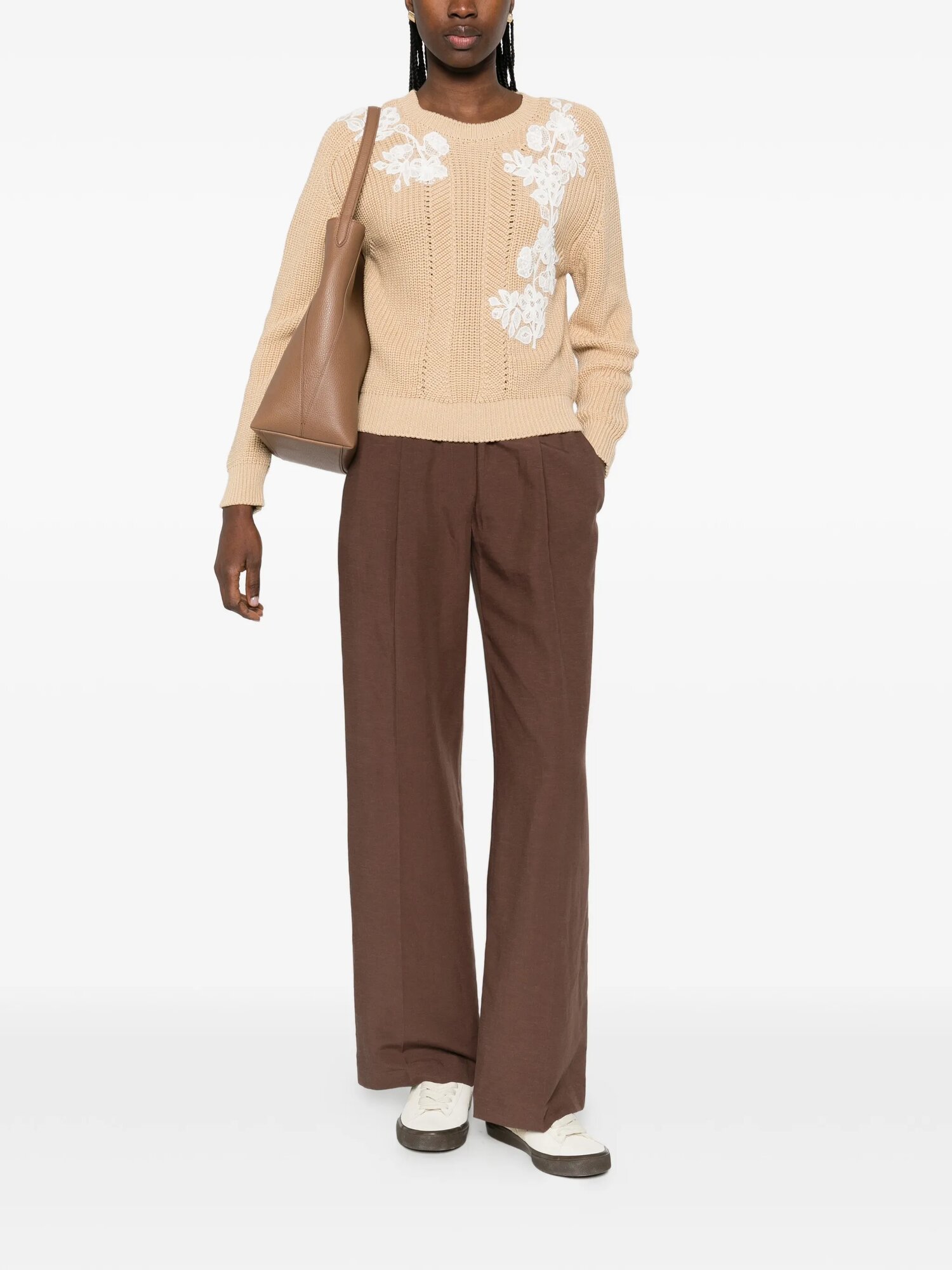 Брюки Ermanno Firenze Elasticated-waistband trousers, размер 46 — фото 1