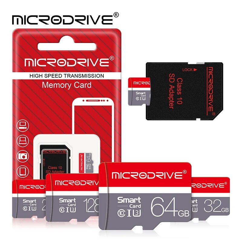 MicroDrive MicroSD карта памяти 128 ГБ