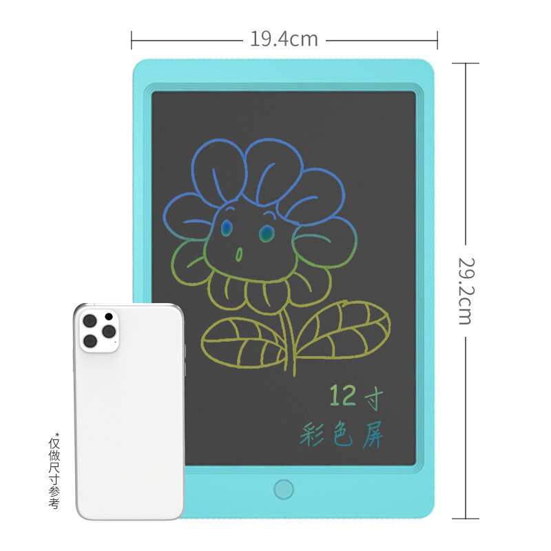Электронная доска для рисования PS Board 12inch с ЖК-дисплеем, подарочная доска для рисования с возможностью персонализации, ЖК-доска для письма и рисования.