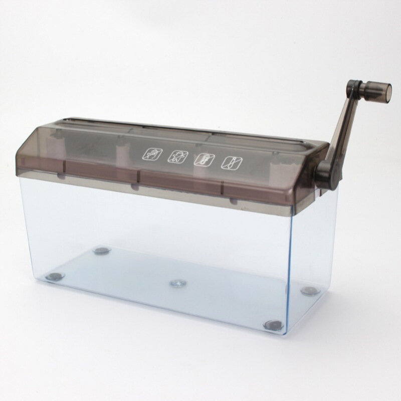 Шредер для бумаги, офисный шредер, маленький настольный шредер для документов с ручным приводом