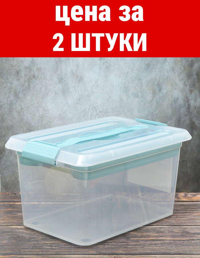 Комплект 2 шт, Контейнер для хранения 10л с вкладышем "Smartbox"