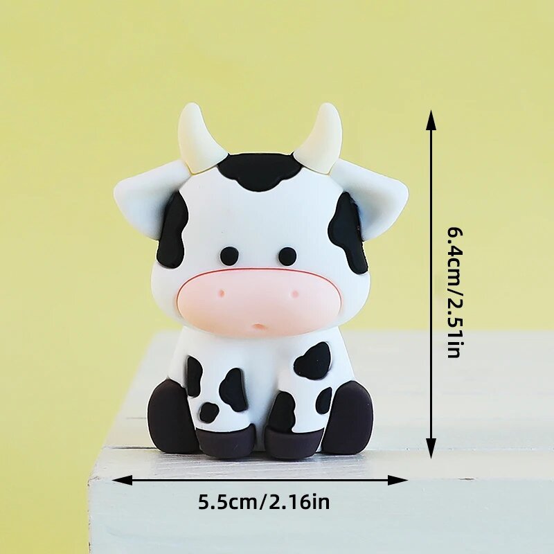 Торт-топпер "Фермерские животные" Белый, Cow white