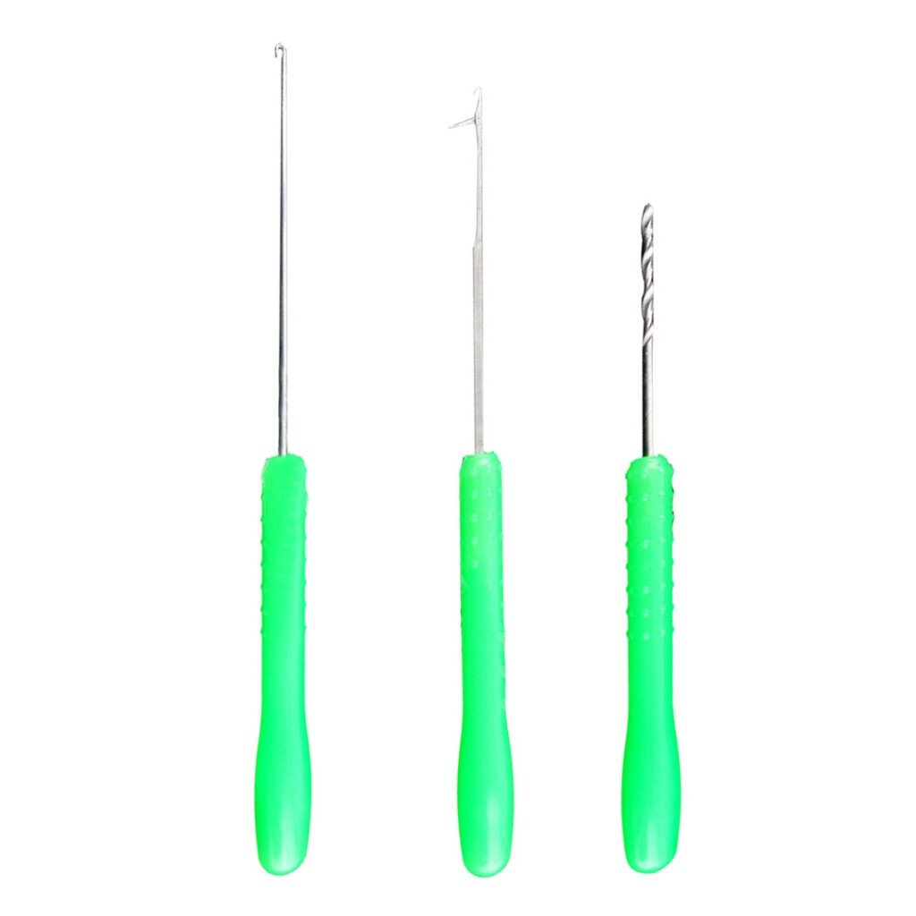 3шт Приманки Бойли Дрель Стрингер Крючок Игла Портативная Рыболовная Соединительная Игла Приманки Дрель Игла Для Приманки Буровая Установка Игла