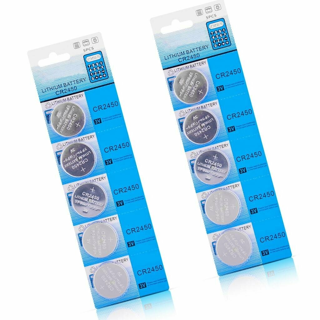 Аккумуляторная батарея CR2450 с кнопочными элементами Надежное решение для питания электронных устройств