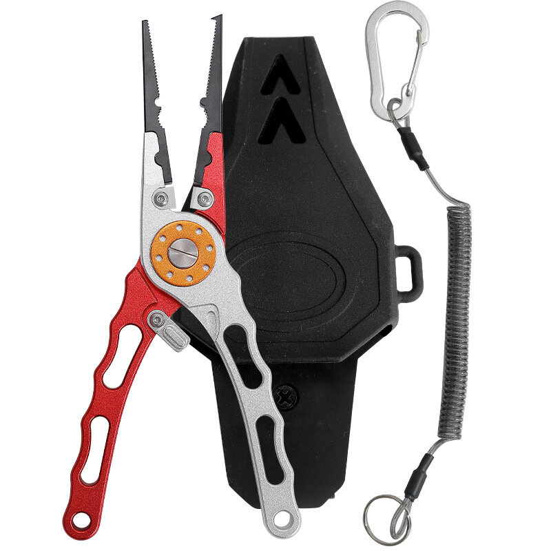 Алюминиевый сплав для рыбалки, наружное рыболовное снаряжение, рыболовные ножницы, контроль рыбы, удлиненные рыболовные плоскогубцы, открыватель колец, съемник крючков, многофункциональные плоскогубцы для приманок