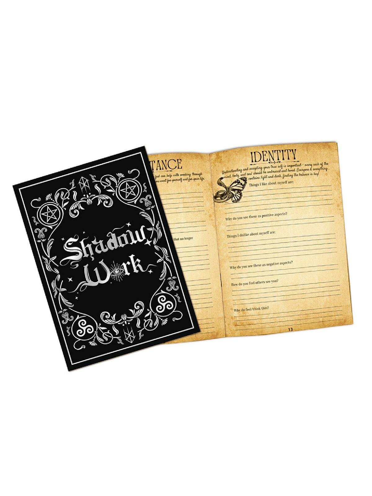 Блокнот готического гримуара, бумажный блокнот с журналом отслеживания Таро на 42 листа