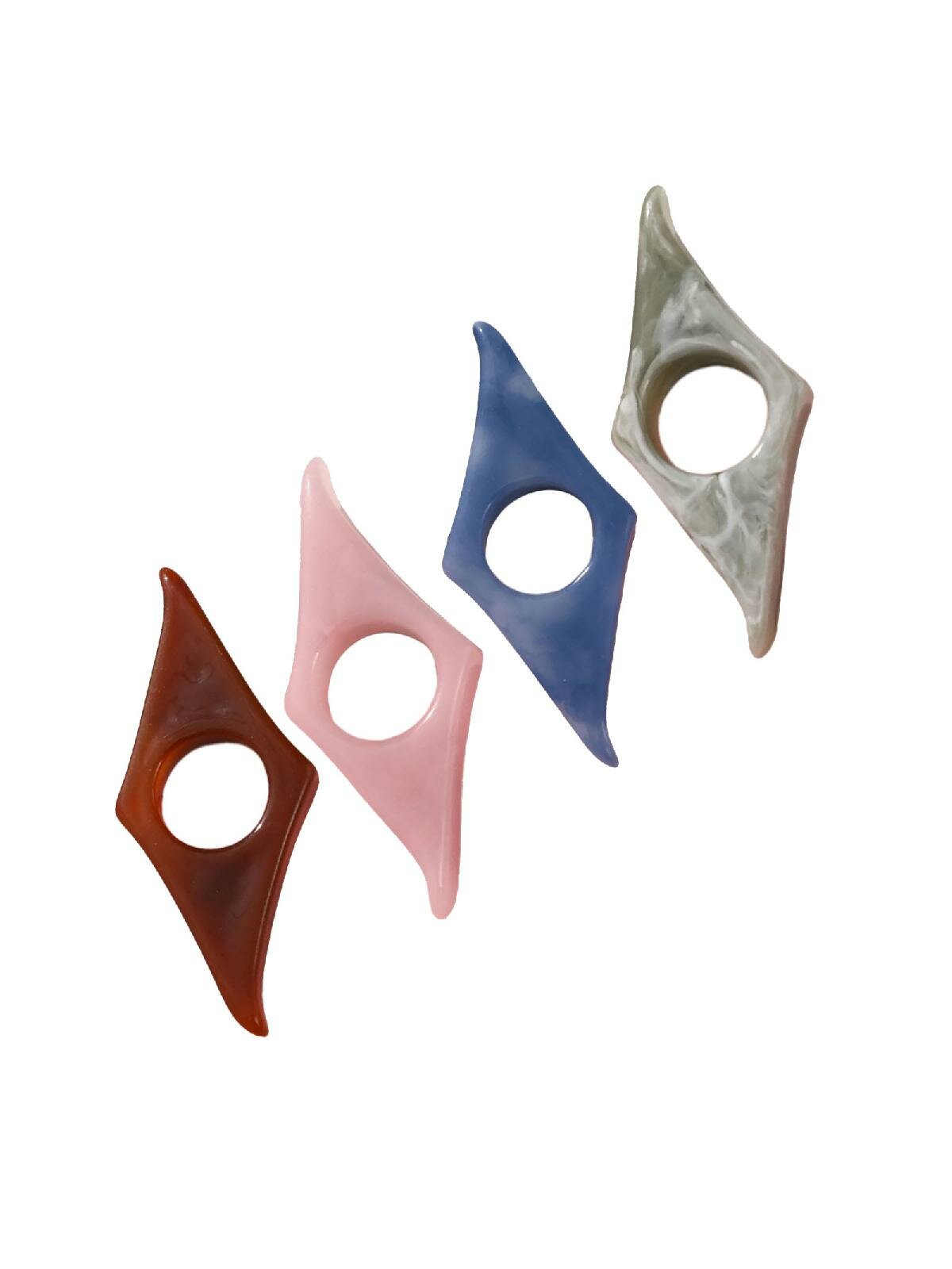 4шт Большой Палец Держатель Страницы Смолы Закладки Разделитель Страниц Учебника для Чтения