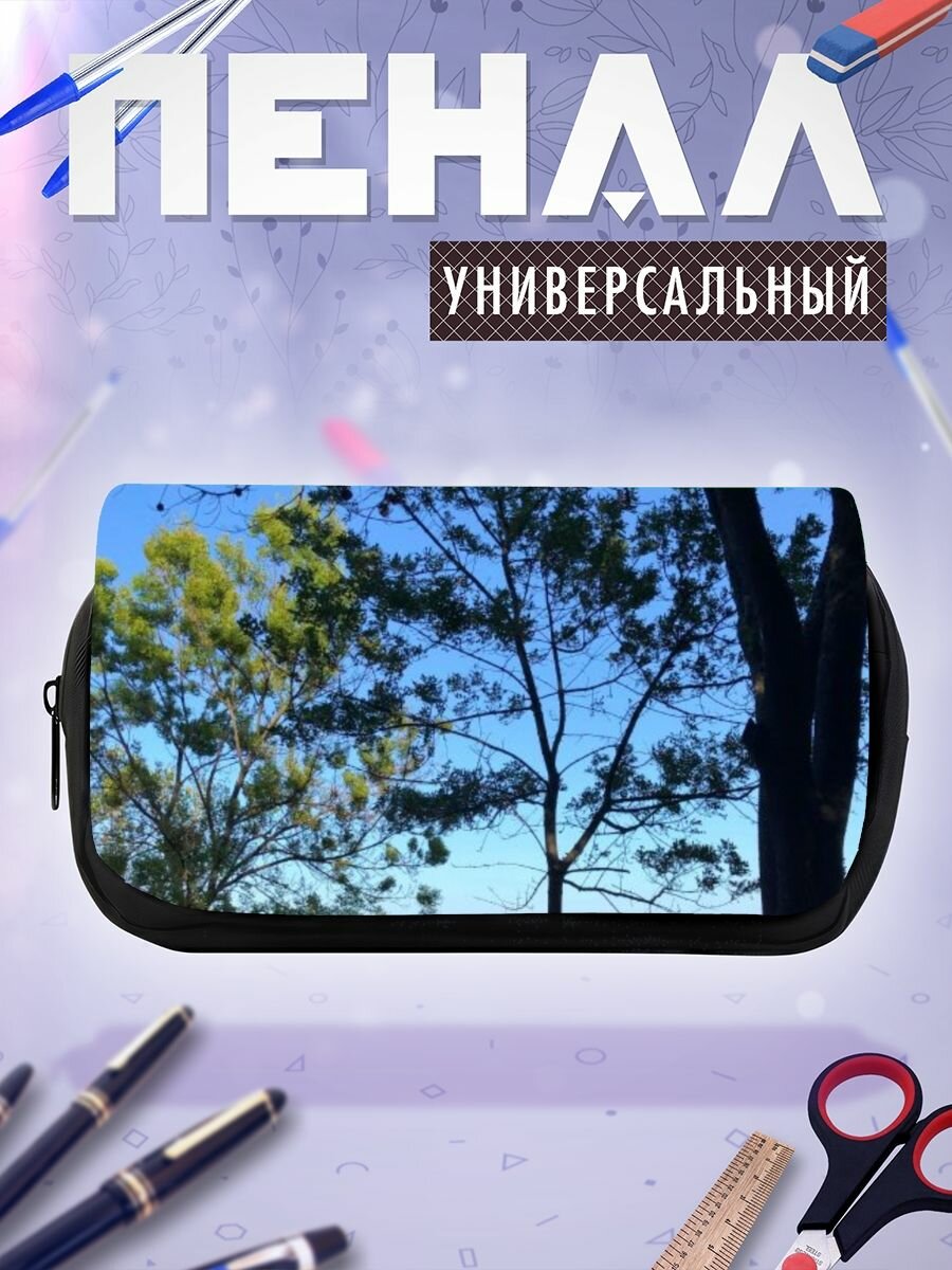 Школьный пенал природа лист