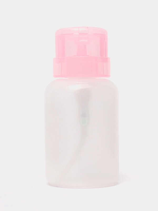Флакон/Баночка пластиковая для жидкости с дозатором и помпой для маникюра и педикюра