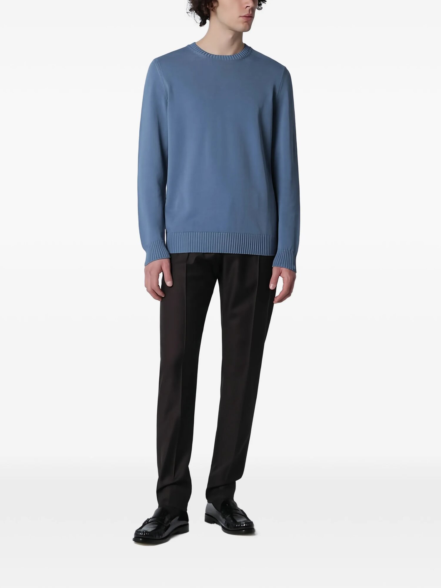 Свитер Drumohr Long-sleeve crew-neck sweater, размер 50, , синий — фото 1