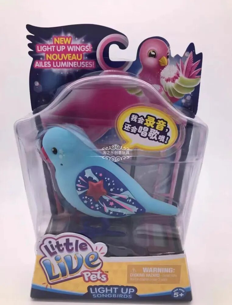 Little Live Pets Птичка, черепаха Интерактивные игрушки, подарки для детей