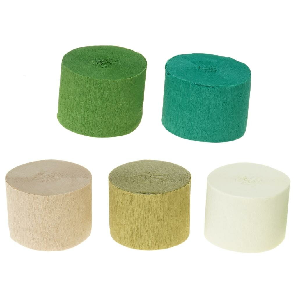 Бумажные гирлянды из креповой бумаги