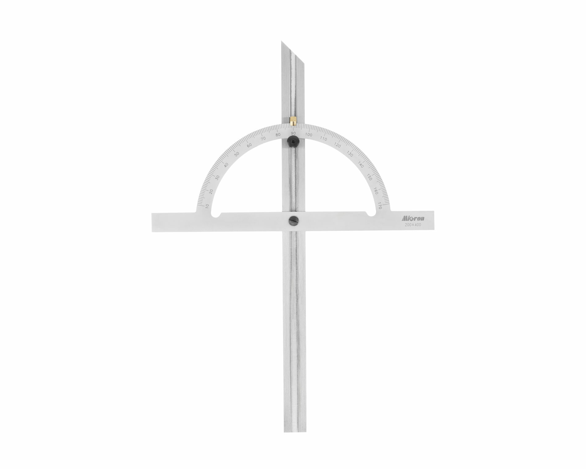 Угломер-транспортир Мicron УТЛ 10-170° (200x400мм, 1°) регулируемая рейка (грси № 93019-24)