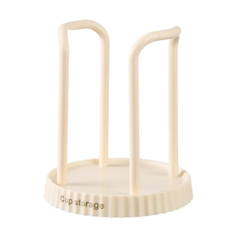 Диспенсер для бумажных стаканчиков, держатель для стаканов, органайзер для стола, ванной комнаты, кухни, бежевый ABS, 11.5x11.5x13.2 см