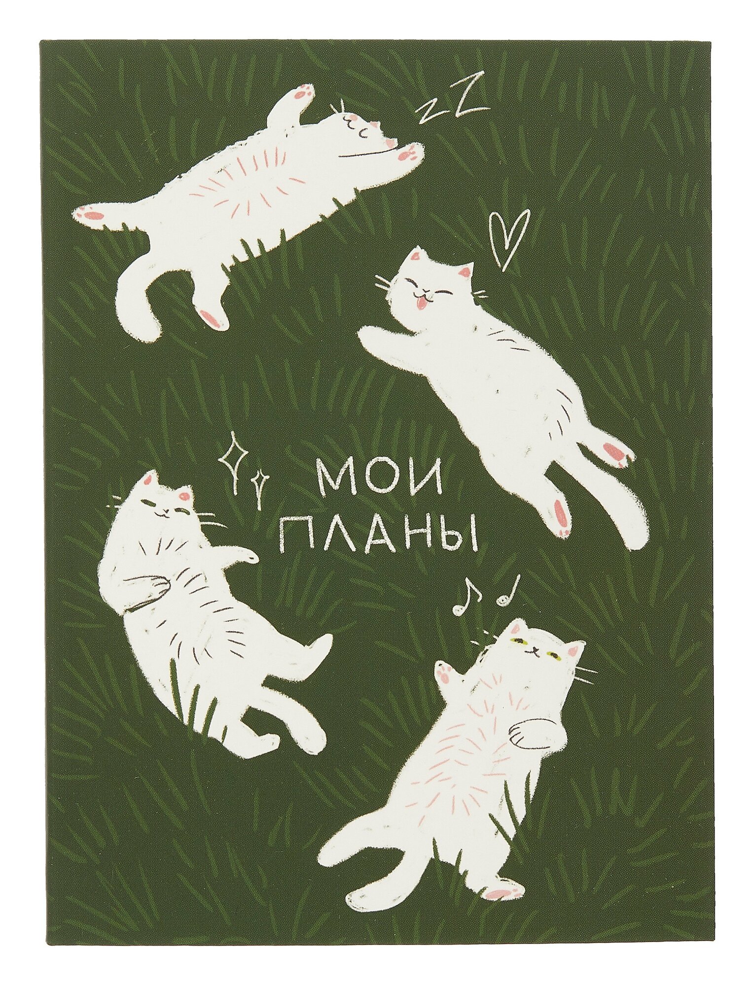 Ежедневник недат. А6 128л "Мечтай, пой, люби" интегр. переплет, ламинация Soft Touch, офсет