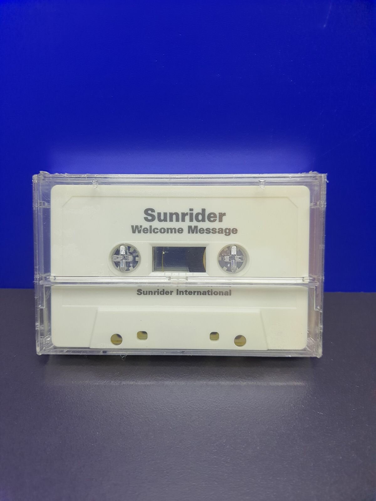 Аудиокассета винтажная, США 80-90е годы. Приветственное сообщение от Санрайдер Интернэшнл