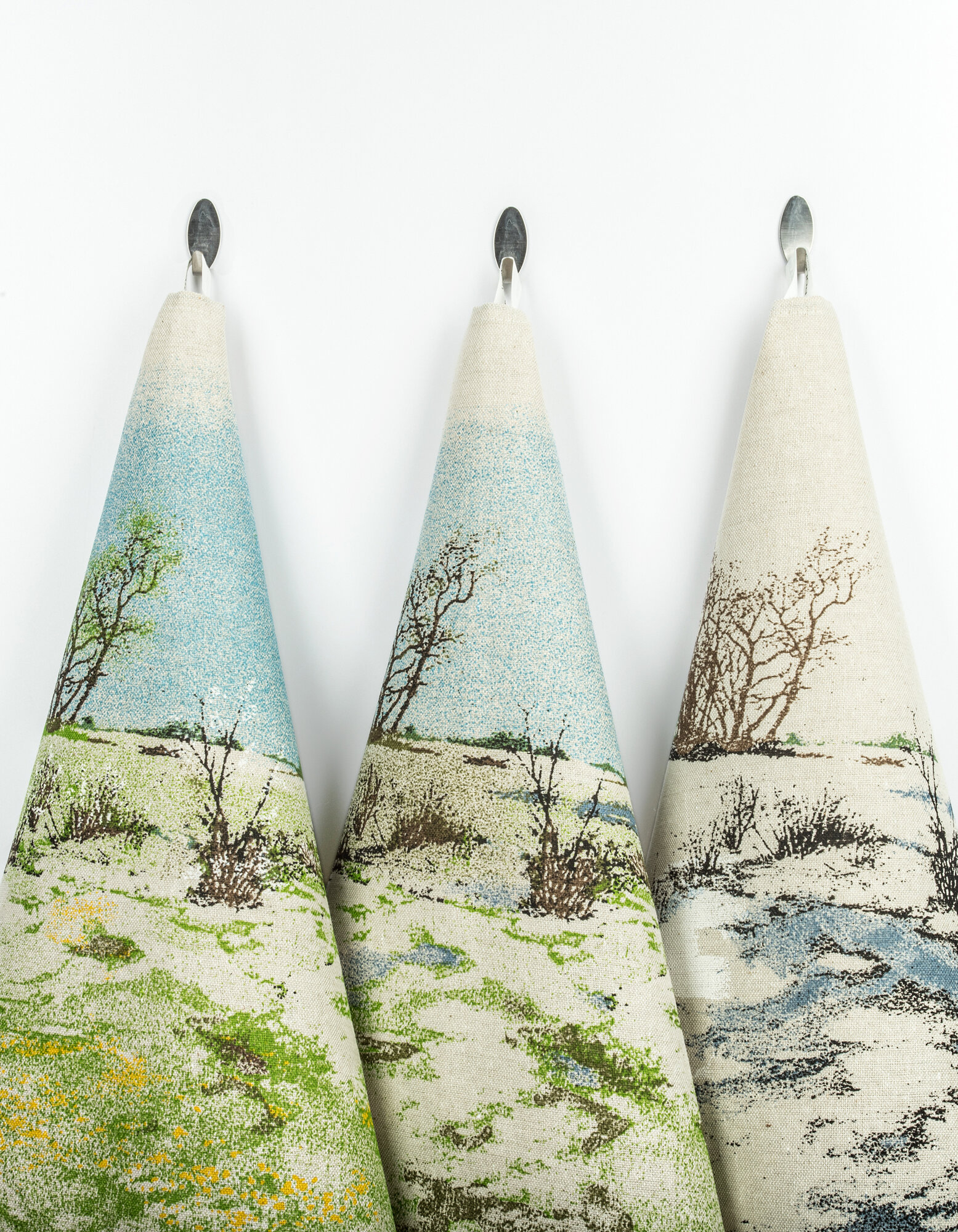 Кухонные полотенца с петелькой в подарочной упаковке Белорусский Лен набор