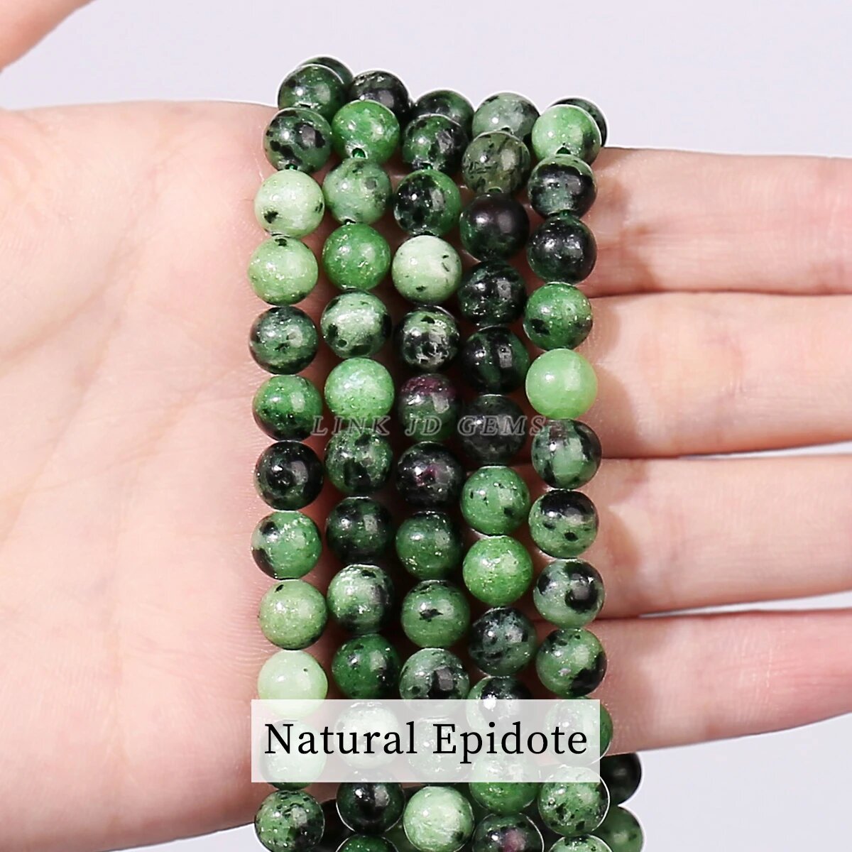 Бусины Унакит Яшма Круглые Разделители 4 6 8 10 12 мм