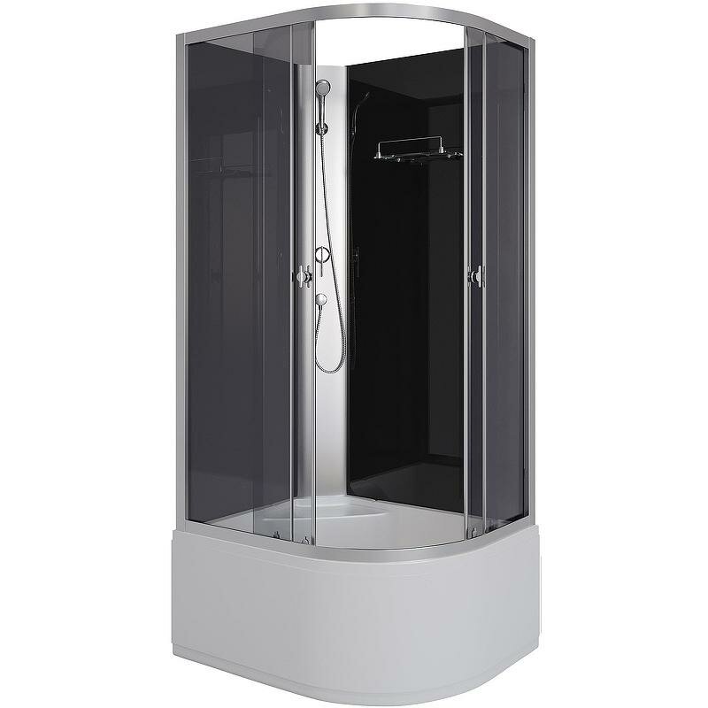 Душевая кабина Niagara Eco 90x80 E90 80 40L TN BK профиль хром, без гидромассажа, левая